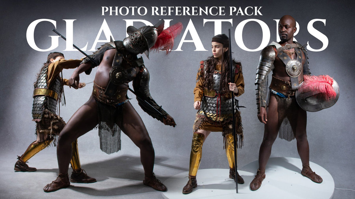 Gladiators - Reference Photo Pack For Artists 323 JPEGs – S3ART Store