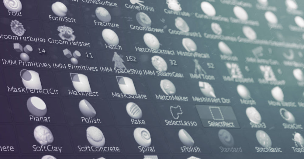 zbrush import material