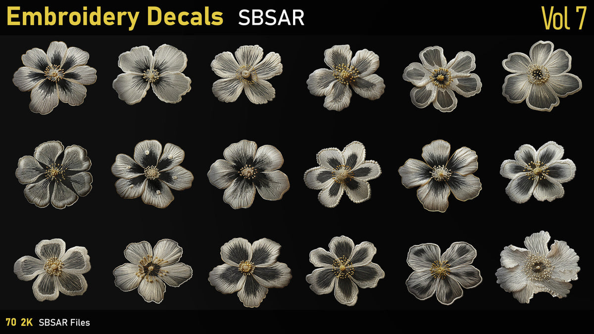 Embroidery Decals-Vol7-SBSAR – S3ART Store