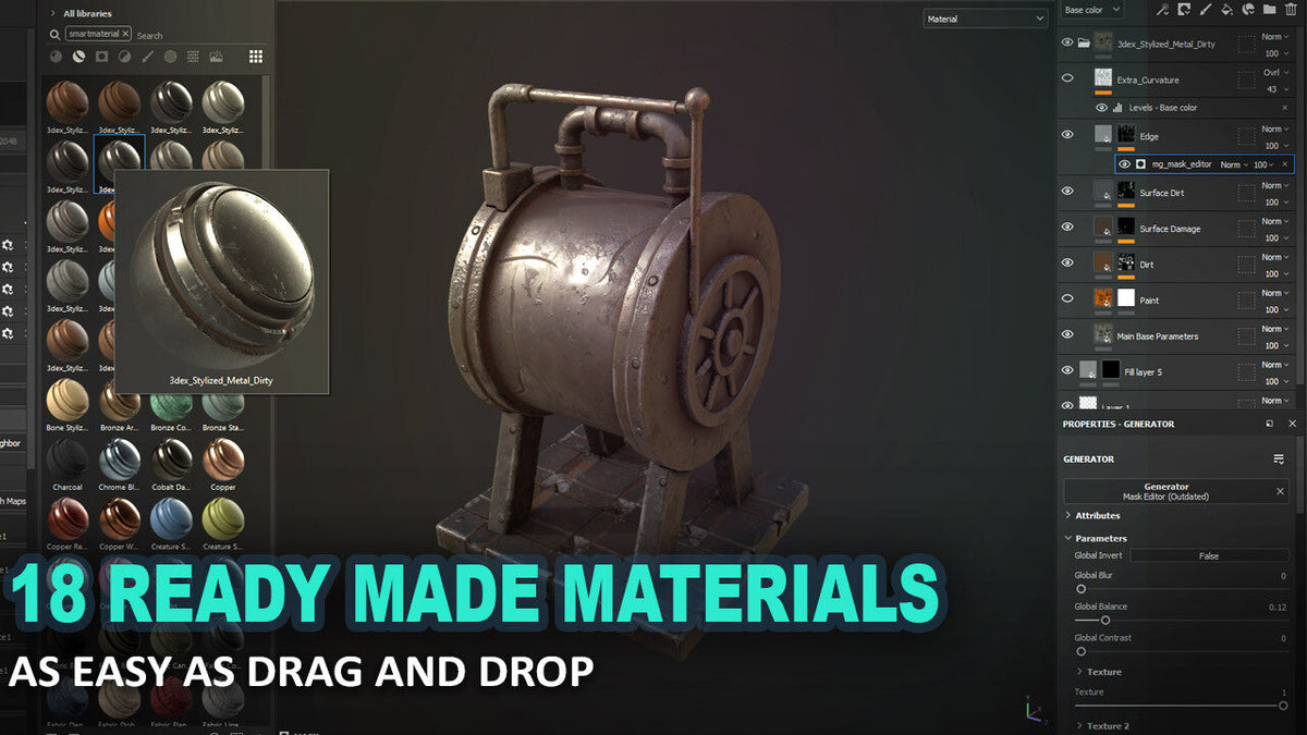 Stylized Smart Material 3.0 - Substance 3D Painter – S3ART Store