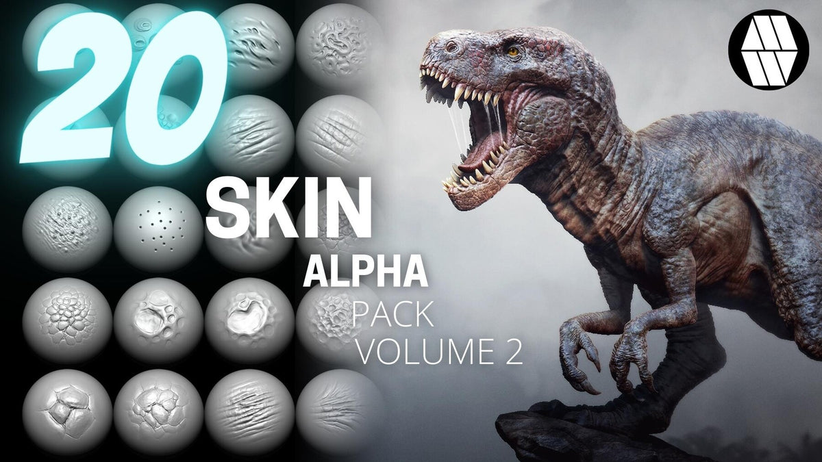 20 Skin Alphas and VDM Brush: Volume 2 - Custom made Skin Alphas to us ...