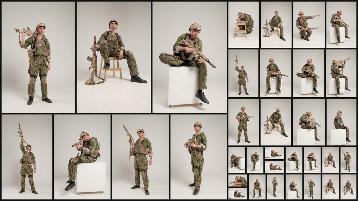 Military Poses - References For Artists – S3ART Store