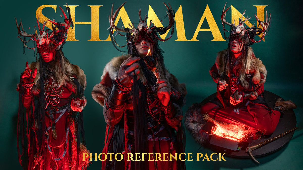 Shaman Photo Reference Pack for Artists 431 JPEGs – S3ART Store