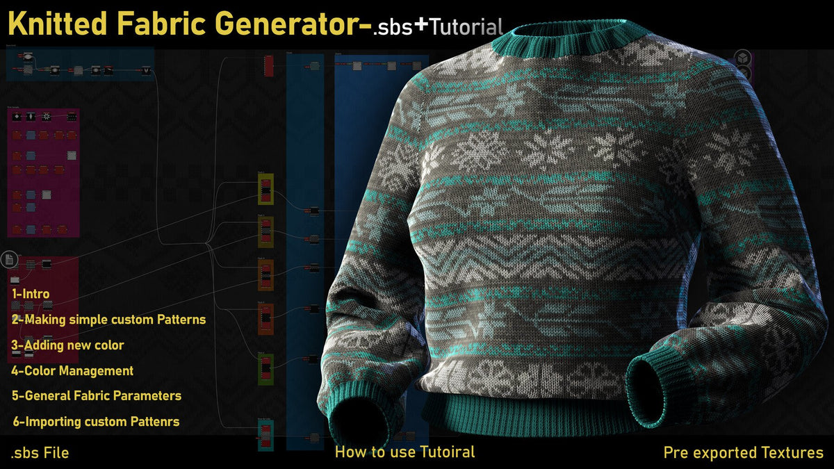Knitted Fabric Generator + Tutorial | S3ART Store