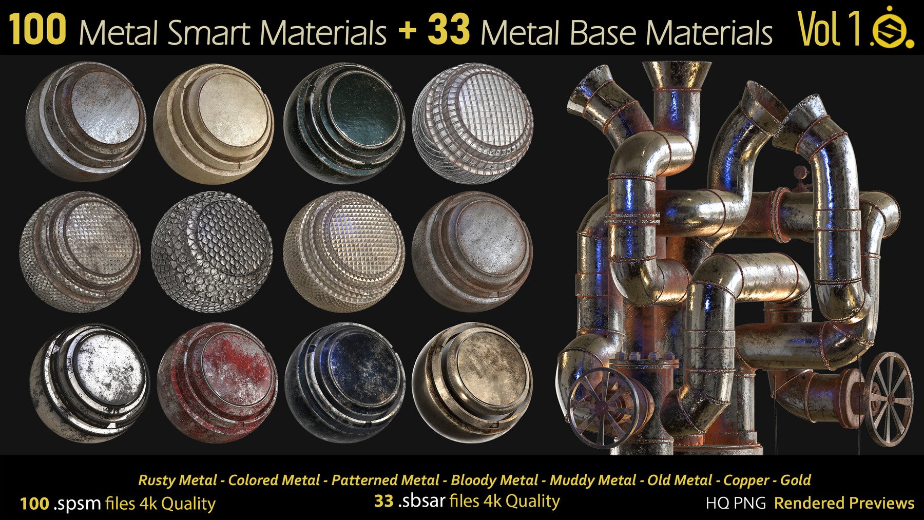 Metal Smart Materials Vol.1 | S3ART Store