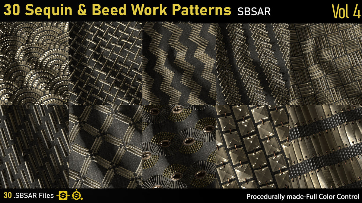 30 Sequin & Beed Work patterns-Vol4-SBSAR | S3ART Store