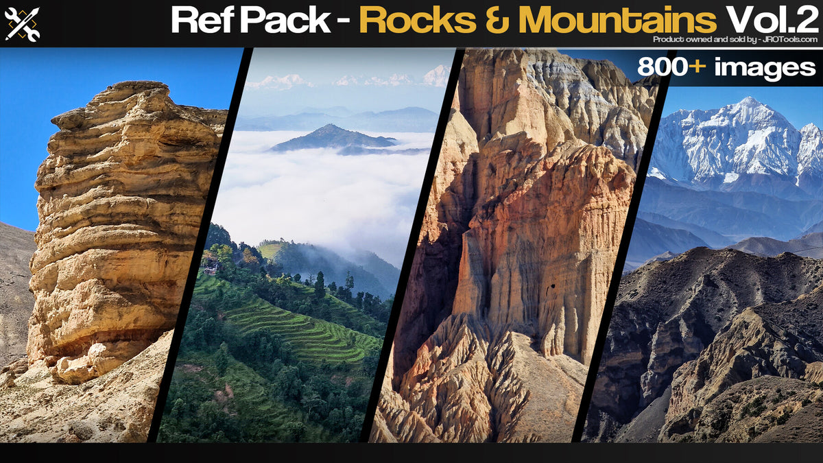 Mountains and Rocks of Nepal: 800+ Stunning References for Artists ...